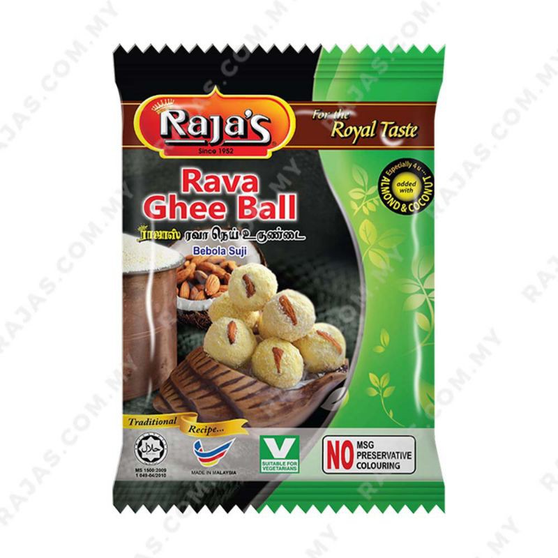 RAJAS RAVA GHEE BALL 500G | Shopee Malaysia
