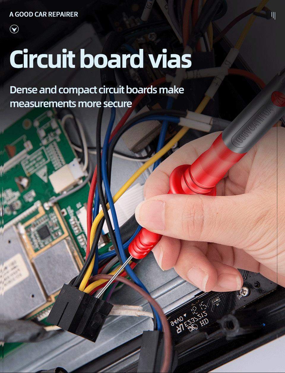 ANENG PT2003 2pcs Multimeter Test Lead Extention Piercing Needle Tip ...