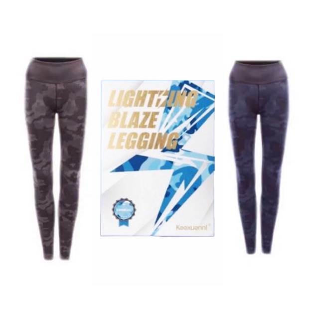 🔥💯% AUTHENTIC🔥 KEEXUENNL LIGHTNING BLAZE LEGGING - CAMOUFLAGE LUMINOUS ...