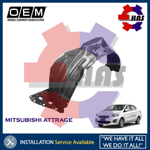 MITSUBISHI ATTRAGE FENDER PROTECTOR LINER DUST COVER DAUN PISANG ...