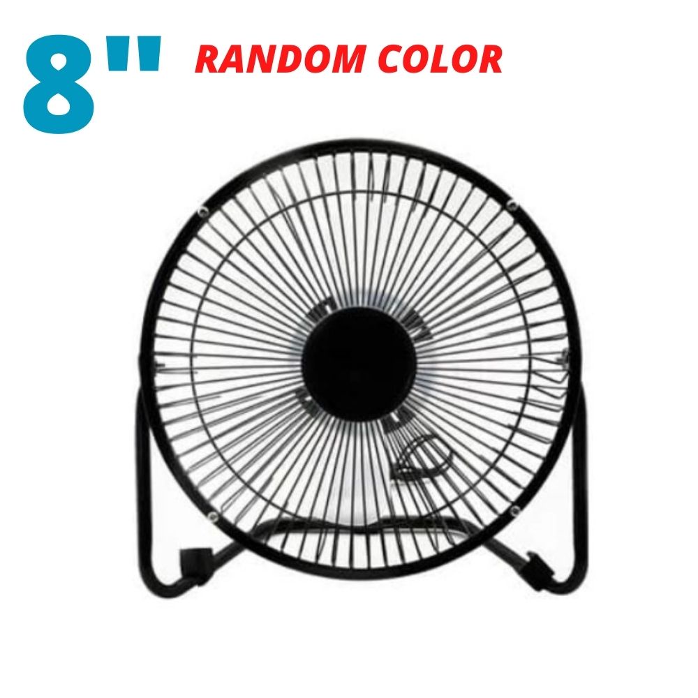 USB 8 INCH Desk Fan Extra Strong Wind Portable Large Tabletop ...