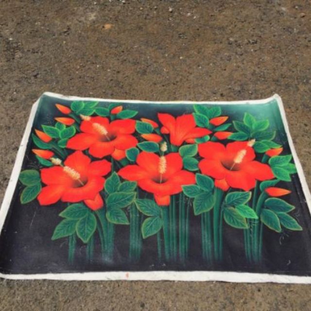 Feng Shui Art Hibiscus Flower Canvas Painting / Lukisan 5 Kuntuman ...