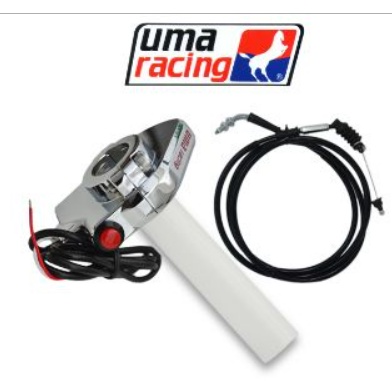 100% ORI UMA RACING QUICK THROTTLE WITH CABLE SCOOTER ( CHROME ...