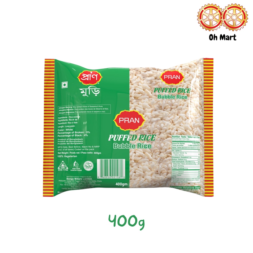 Pran Puffed Rice 200/400g | Shopee Malaysia