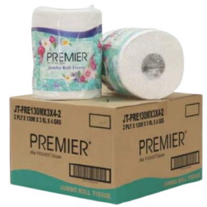 PREMIER JUMBO ROLL TISSUE 3 Rolls x 2Ply x 130M | Shopee Malaysia