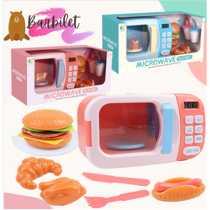 Dapur Mainan Perempuan Creative Playset Microwave Light Sound Kid ...