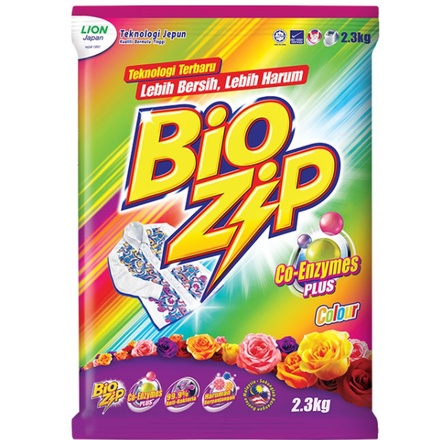BIO ZIP Powder Laundry Detergent - Colour (2.3kg) | Shopee Malaysia
