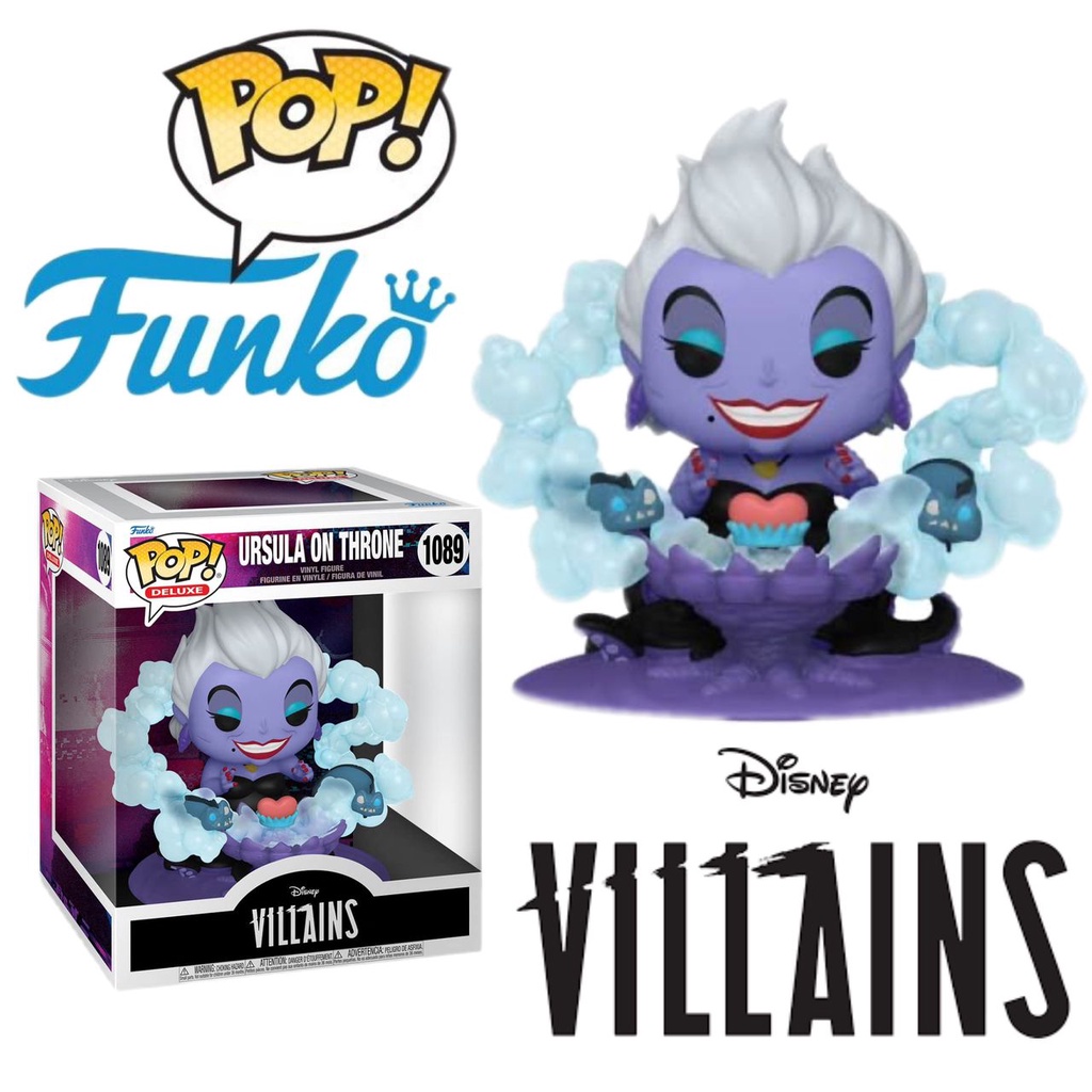 Funko Pop Vinyl Deluxe : Villains - Ursula With Cauldron 1089 Ursula On ...
