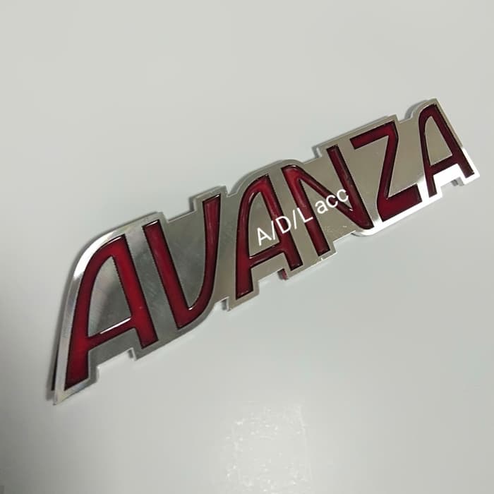 MERAH Emblem STICKER Car STICKER toyota avanza LOGO Hard Plate ...