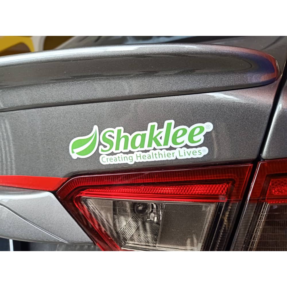 STICKER SHAKLEE / SHAKLEE / STICKER KERETA SHAKLEE / STICKER MOTO ...