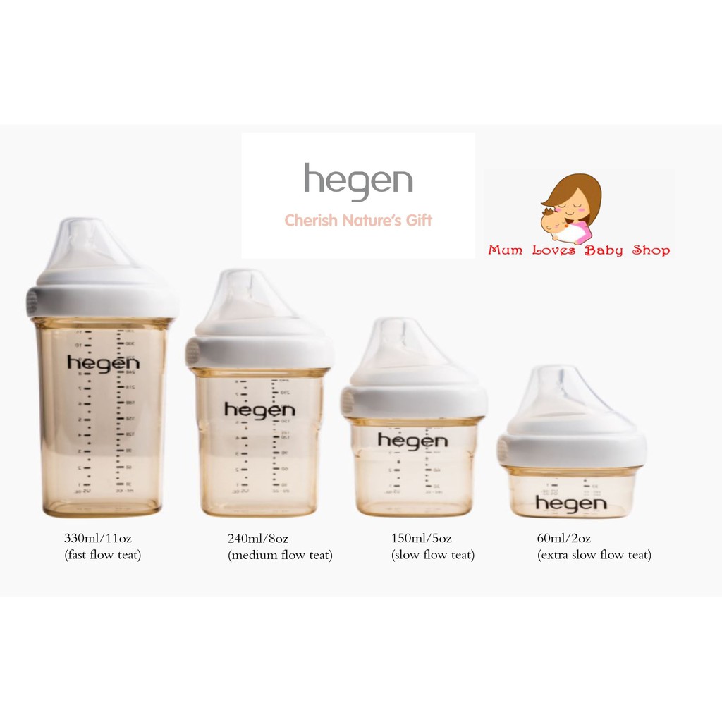 HEGEN - PCTO (60ml/150ML/240ml/330ml) FEEDING BOTTLE PPSU/Accessories - SINGLE | Shopee Malaysia