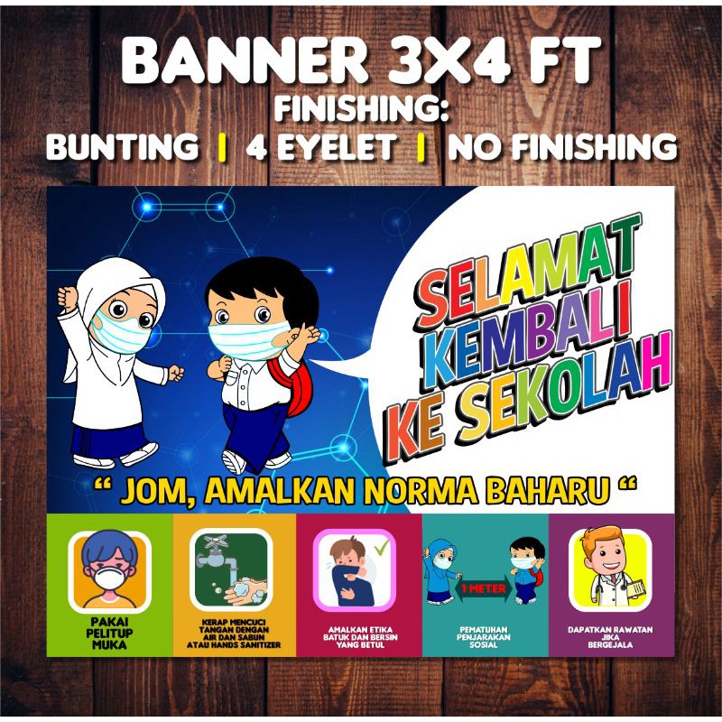 🔥🔥NEW🔥🔥Banner Kembali ke Sekolah Norma Baharu | Shopee Malaysia
