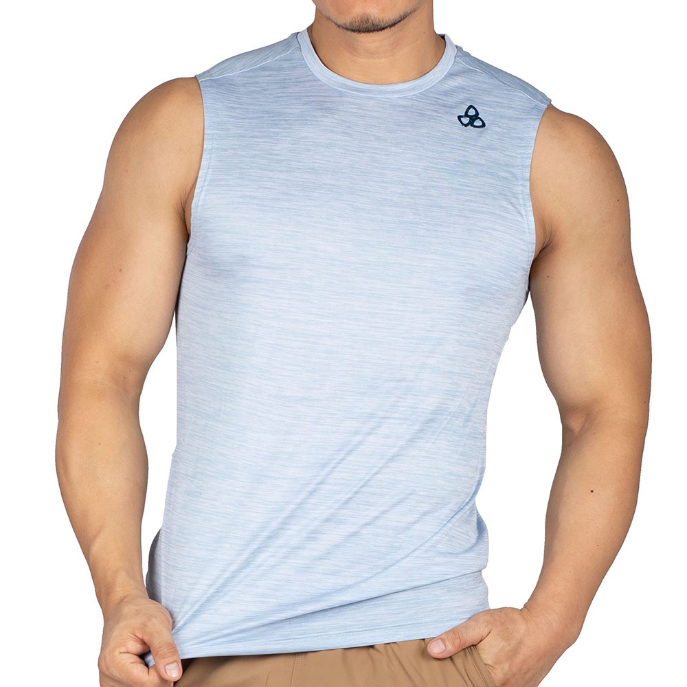 Private Structure Casual Fit Training Muscle Tank - Steel Blue [4121 ...