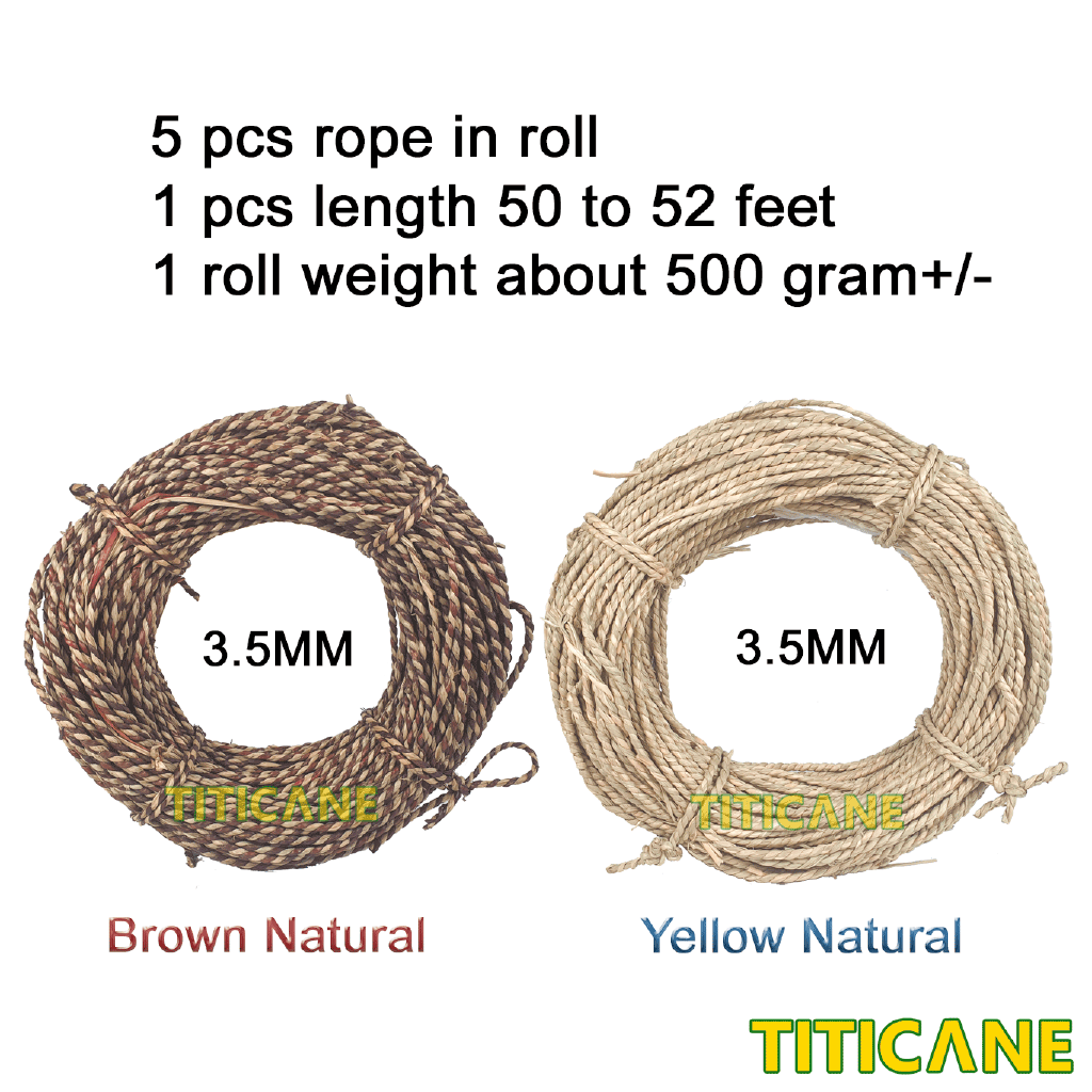 TITICANE Seagrass Duo Twist Rope [ Tali Rumput Laut ] | Shopee Malaysia