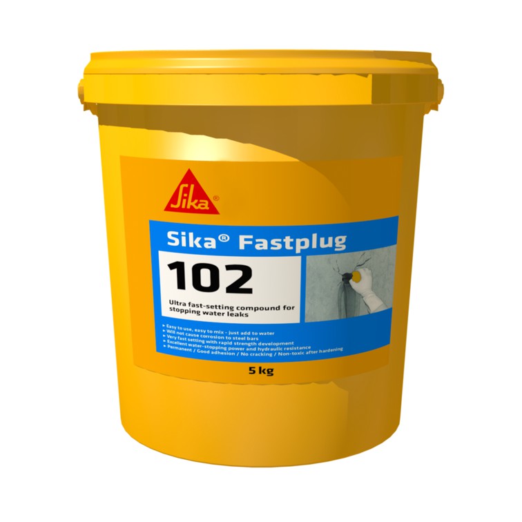 Sikalastic® Fastplug-102 Ultra fast-setting compound for stopping water ...
