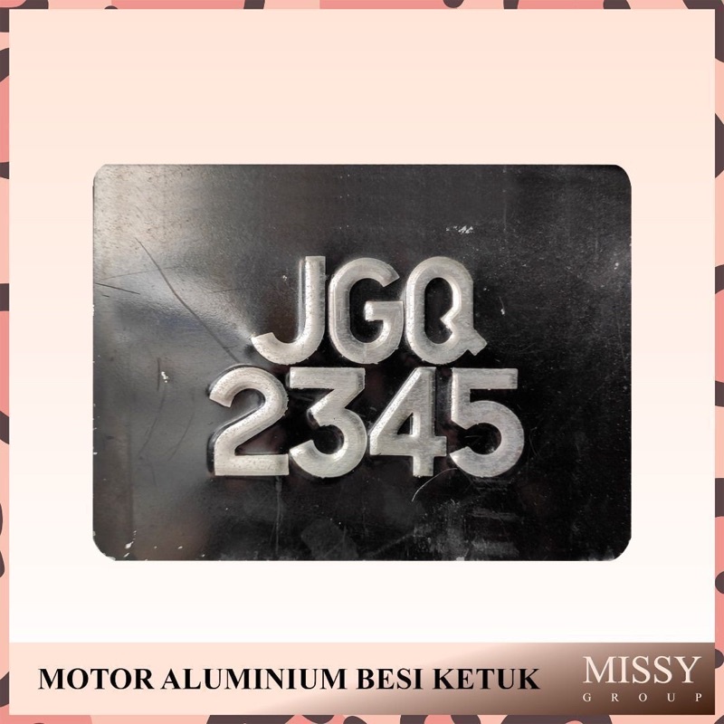 PLATE BESI MOTOR KETUK/ BESI MOTOR NUMBER/ NO PLATE MOTOR/ Y16ZR EX5 ...
