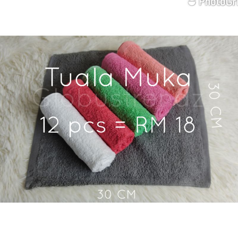 Tuala Muka 12 pcs = RM 18 | Shopee Malaysia