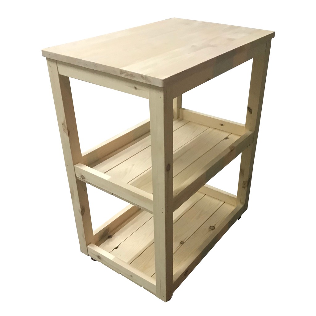 Moveable Storage Unit ( Wooden ) H785mm x W406mm x L609mm | Shopee Malaysia