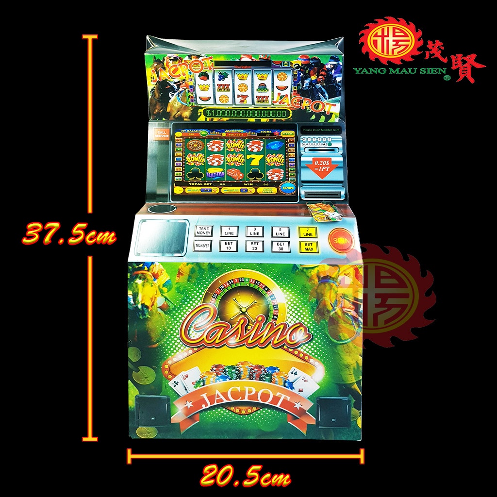 YMS 3D纸扎娱乐老虎机 清明祭品 清明节扫墓 清明纸扎祭品 拜祖先 Qing Ming Product Paper Arcade Game Ching Ming Praying ...