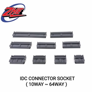 IDC CONNECTOR SOCKET ( 10WAY ~ 64WAY ) 2.54MM 2ROW IDC FEMALE CONNECTOR ...