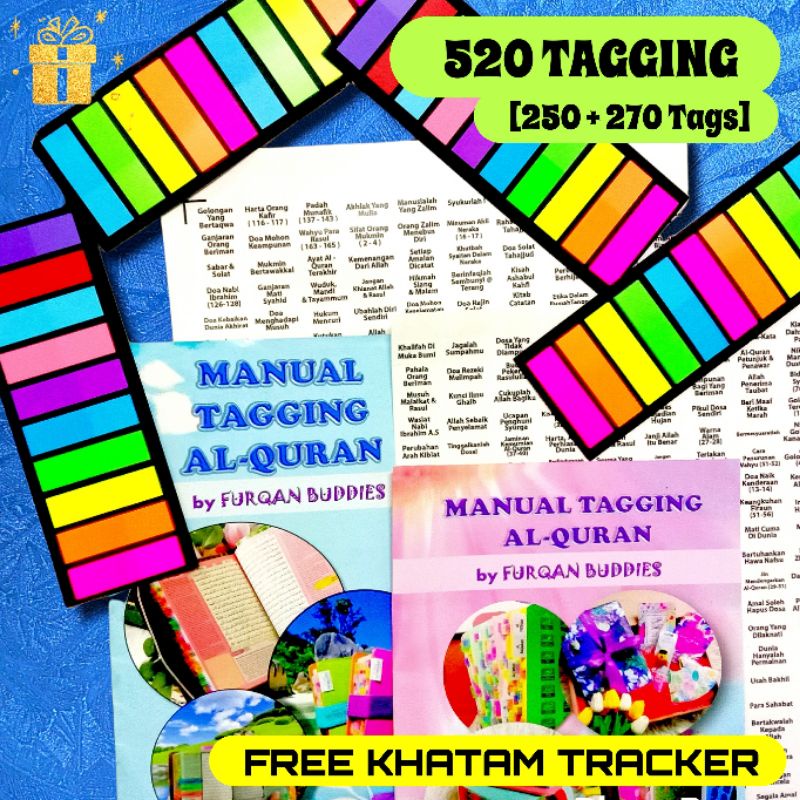 MANUAL TAGGING AL QURAN 520 TAGGING MALAY @ ENGLISH VERSION FREE KHATAM ...