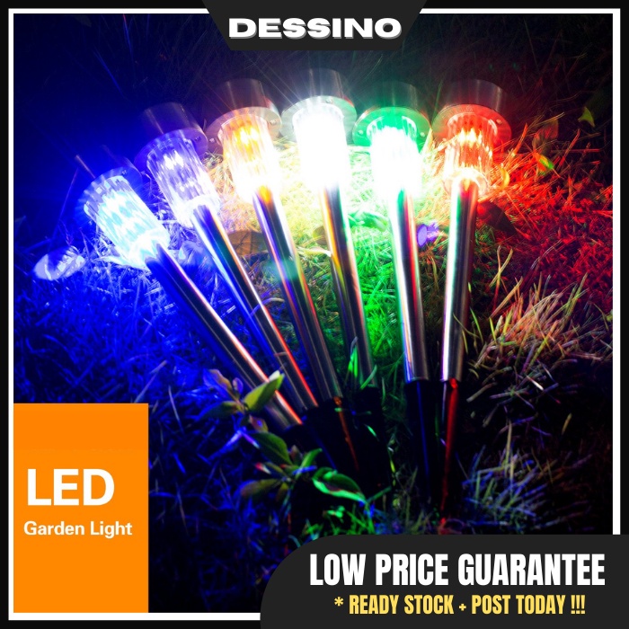 DESSINO Colorful LED Outdoor Lampu Raya Solar Light Garden Light Solar ...