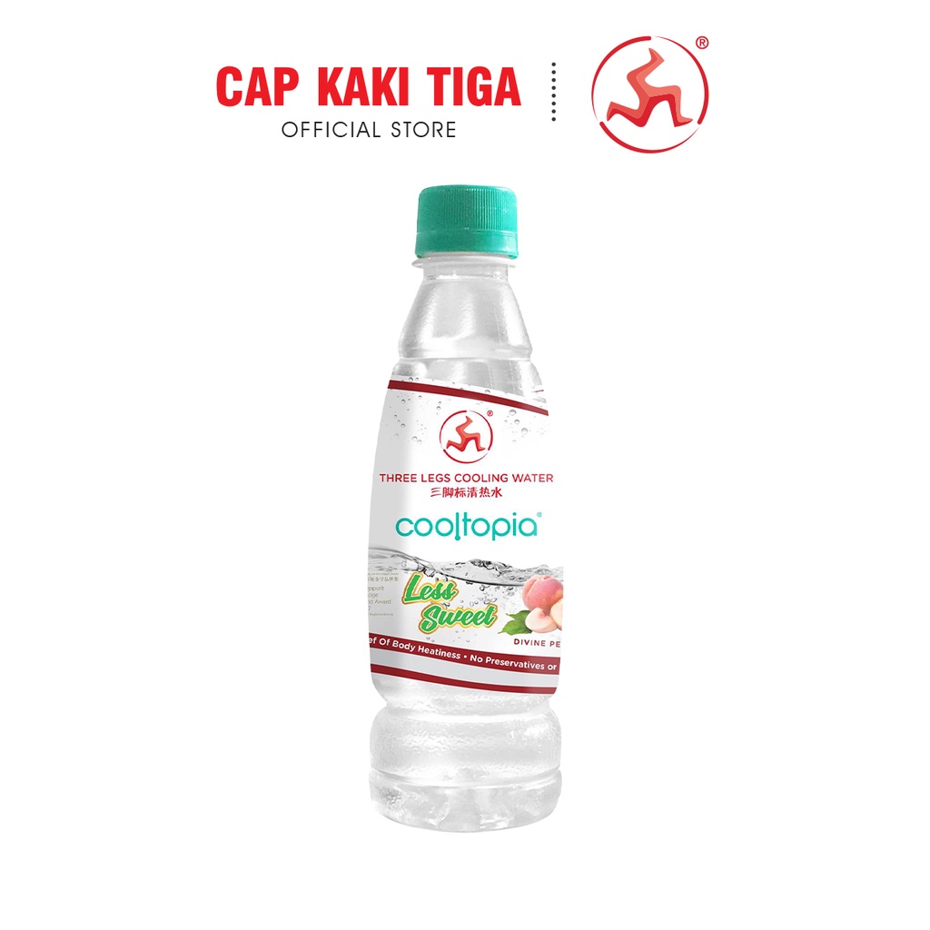 Cap Kaki Tiga Air Penyejuk Badan Cooltopia / Cooling Water Peach (320ml) | Shopee Malaysia
