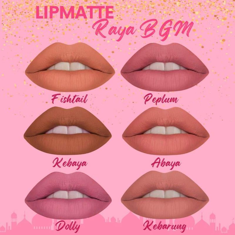 🔥LIPSMATTE BGM RAYA 2022 BY BGM🔥READY STOCK ORIGINAL 💯 HQ | Shopee Malaysia