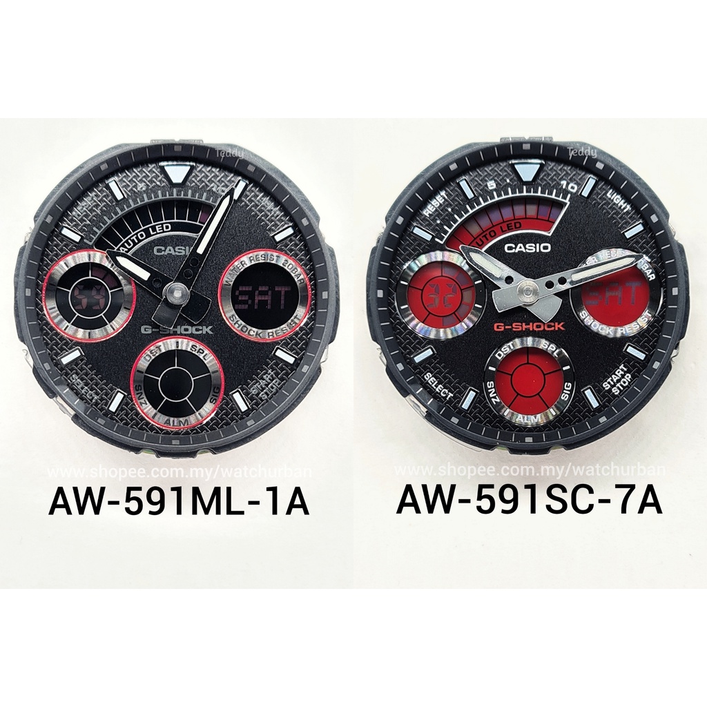 CASIO G-SHOCK MODULE AW590 AW591 ENGINE 100% ORIGINAL AW-590 AW-591 ...