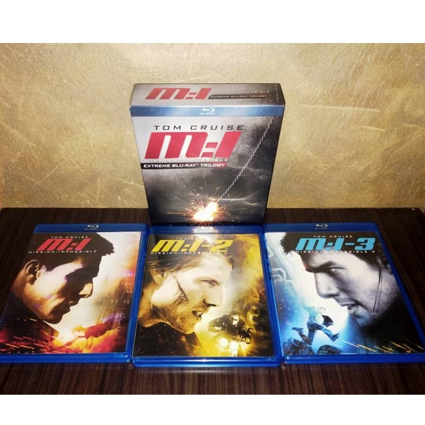 Mission Impossible Tom Cruise Set 3 BLU RAY Discs Paramount | Shopee ...
