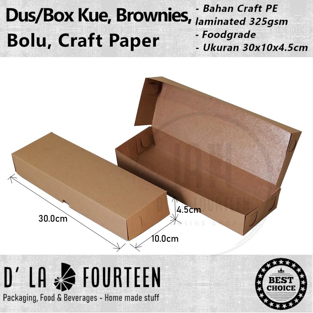 Strudel Box / Brownies Box / Brownies Box / Laminated Brownie Craft ...