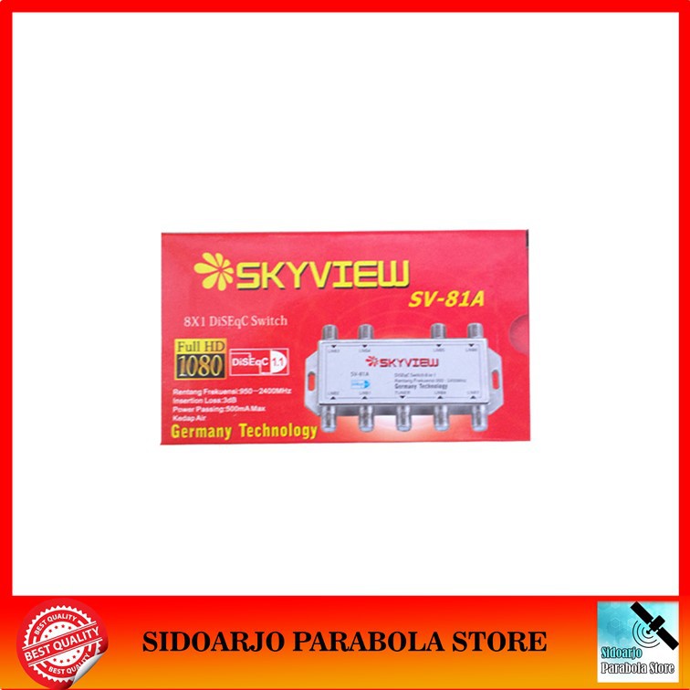 Skyview Diseq Switch 8x1 8 Satellite LNB 1 Receiver Diseqc Switch | Shopee Malaysia
