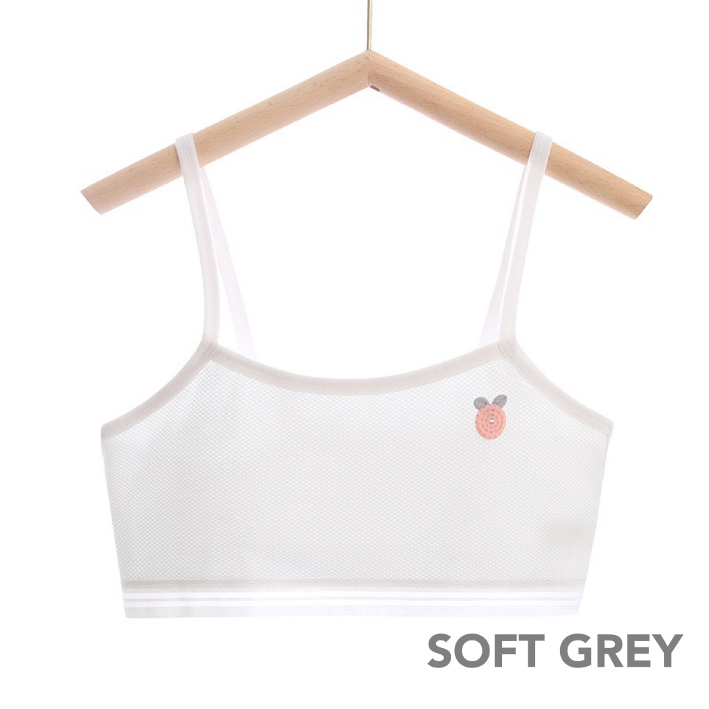 Teenage Girls Mesh Bralette Singlet Bra Budak 少女小学生透气运动内衣文胸 | Shopee ...