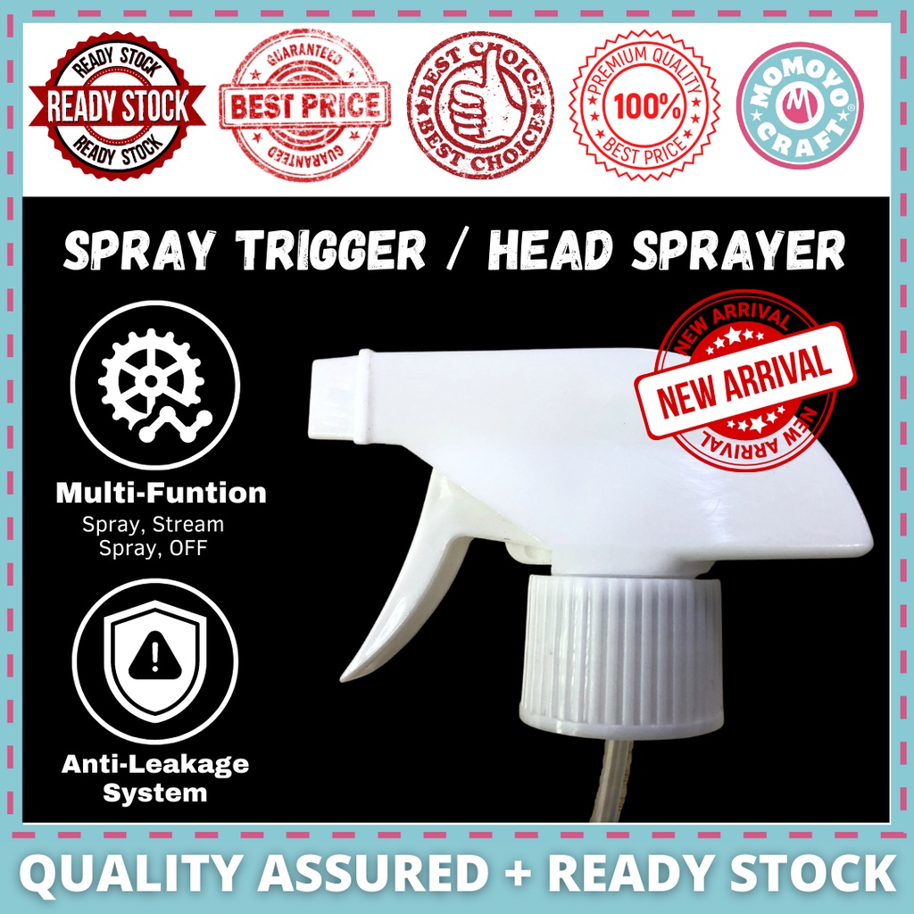 Momoyocraft Botol Spray Trigger Spray Bottle Stream Sprayer Sanitizer ...