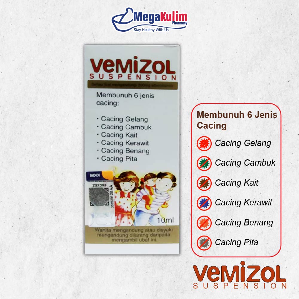 Vemizol Suspension 10mL | Shopee Malaysia