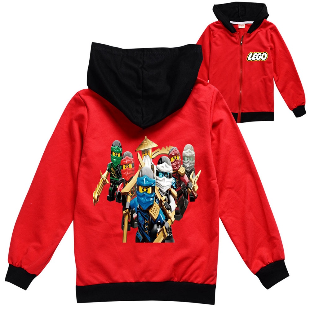 Age 2-15Yrs Kids Boys Girls LEGO NINJAGO Hoodies Jacket Long Sleeve ...