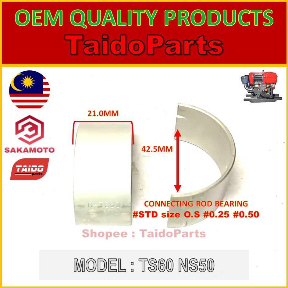 Yanmar TS50 TS60 TS70 TS105 TS130 TS155 TS180 engine connecting rod ...