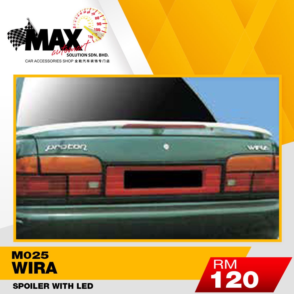 M025 PROTON WIRA SPOILER WITH LED | Shopee Malaysia