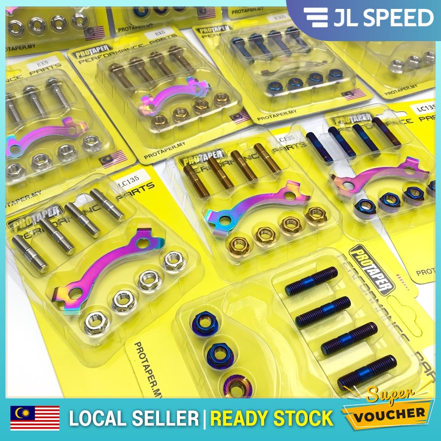 PROTAPER Rear Sprocket Screw Bolt Skru Spoket Belakang Steel Titanium ...