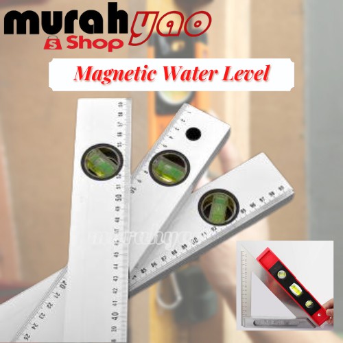Magnetic Water Level Horizontal Vertical Ruler Spirit Level Balance ...