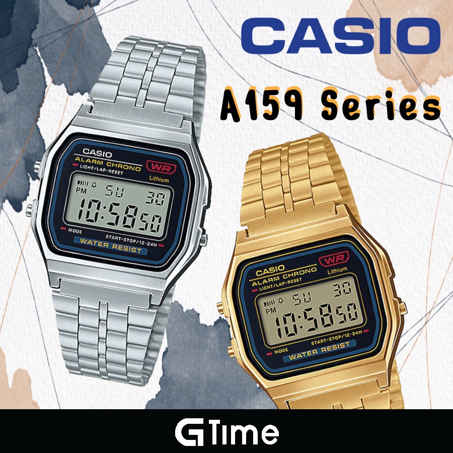 [ORIGINAL + 1YR WARRANTY] CASIO A159WGEA-1D Unisex Digital Vintage ...