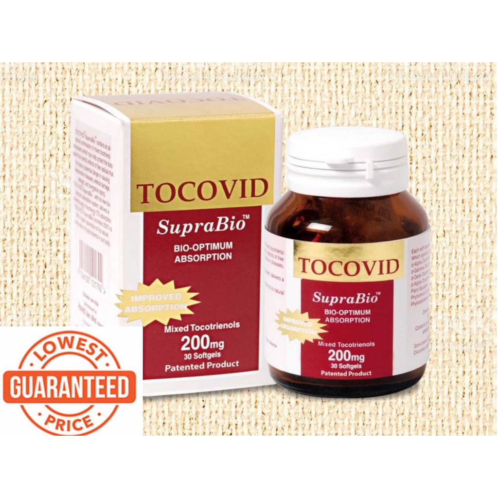 Tocovid SupraBio [Exp : 30/09/27] 200mg 30s | Shopee Malaysia