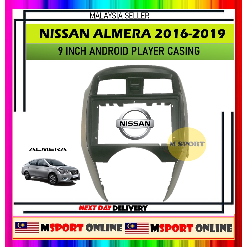Nissan Almera 2016 2017 2018 2019 Android Player 9 Inch Casing Frame ...