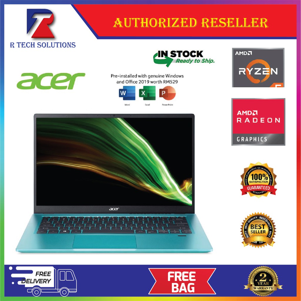 Acer Swift 3 SF314-43-R6WW 14'' FHD Laptop Electric Blue ( Ryzen 5 ...