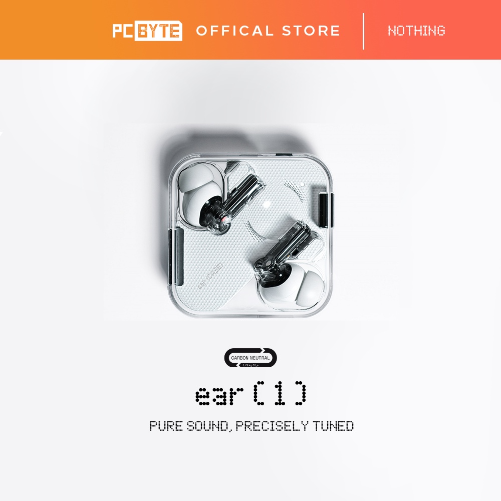 Nothing Ear 1 True Wireless Earbuds with Transparent Design - Black ...