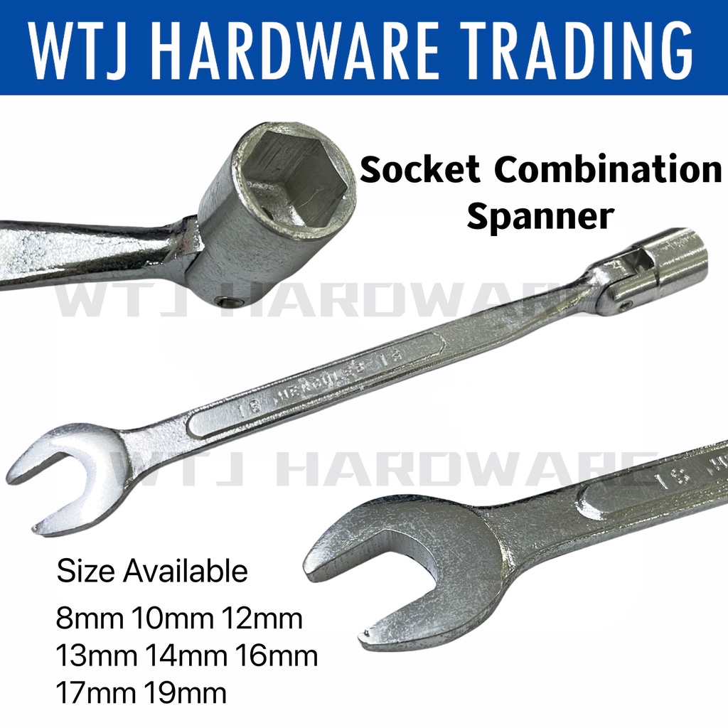 Flexible Box Socket Combination Wrench Spanner 8mm 10mm 12mm 13mm 14mm ...
