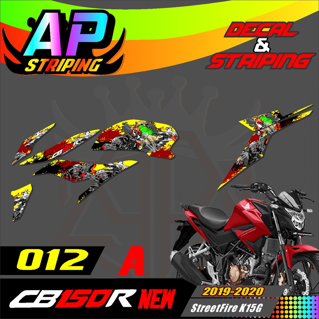 Sticker STRIPING LIS Variation JOKER VENOM ZOMBIE HONDA CB 150r NEW ...