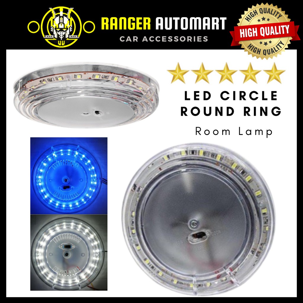 LED Circle Round Ring Tube Car Vehicle Indoor Room Lamp Ceiling Car ...