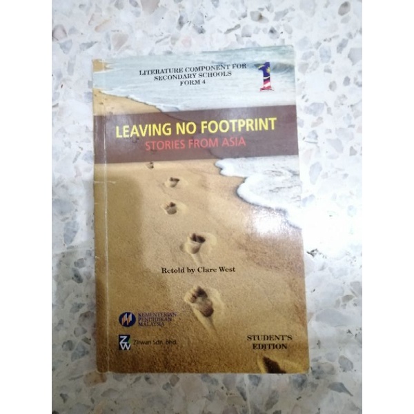 Leaving No Footprint (Story Book) form 4 students edition | Shopee Malaysia