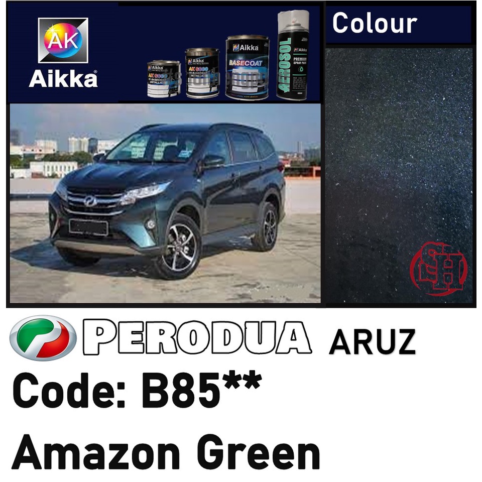 PERODUA ARUZ Amazon Green B85** Crystal /Aikka Oem Factory Colour | Shopee Malaysia
